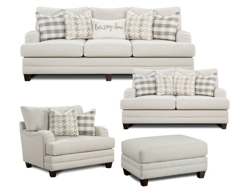 Basic Wool 4 Piece Living Room (Includes sofa, | Sofas and Sectionals