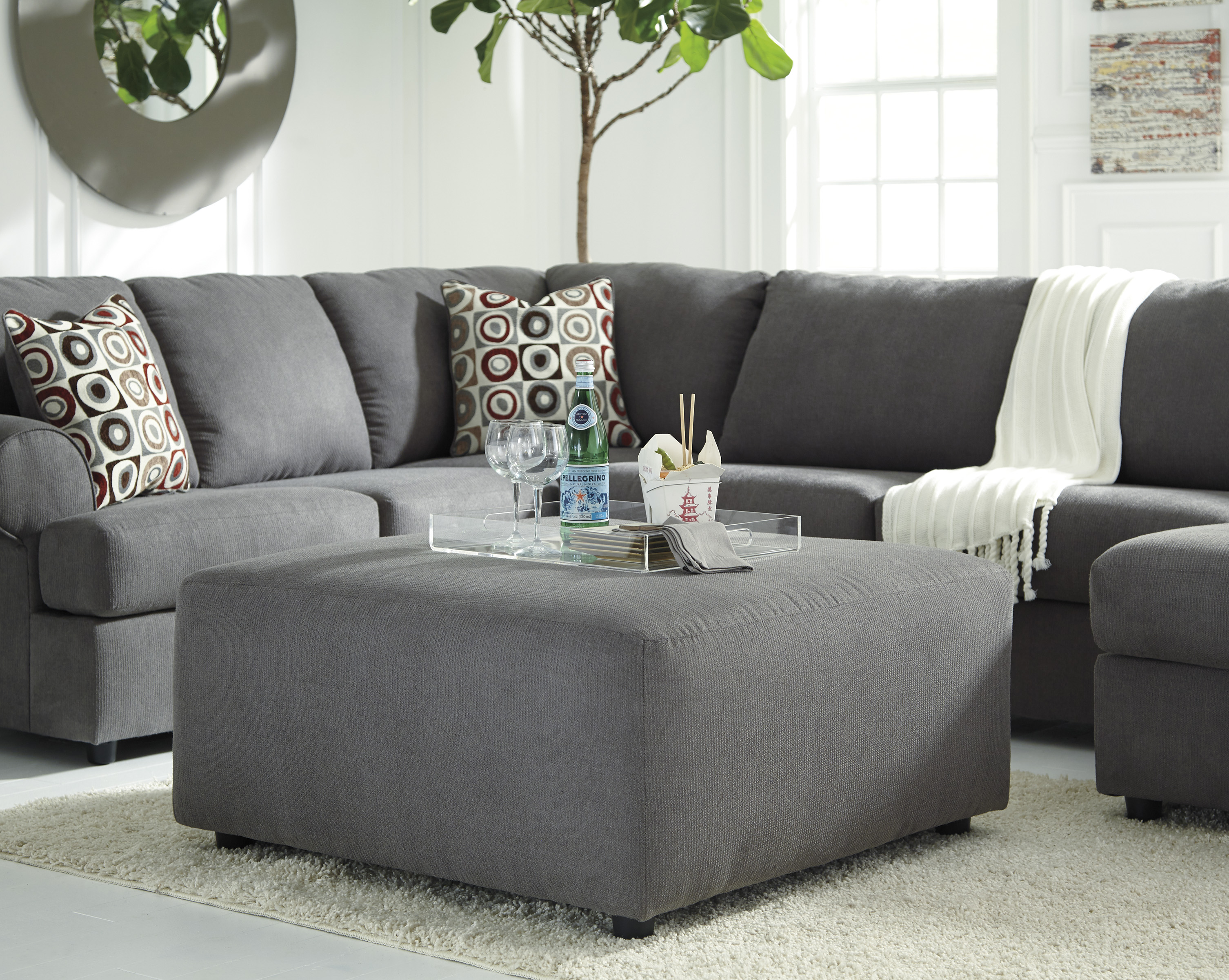 Jayceon Three Piece Contemporary Sectional | Sofas and Sectionals