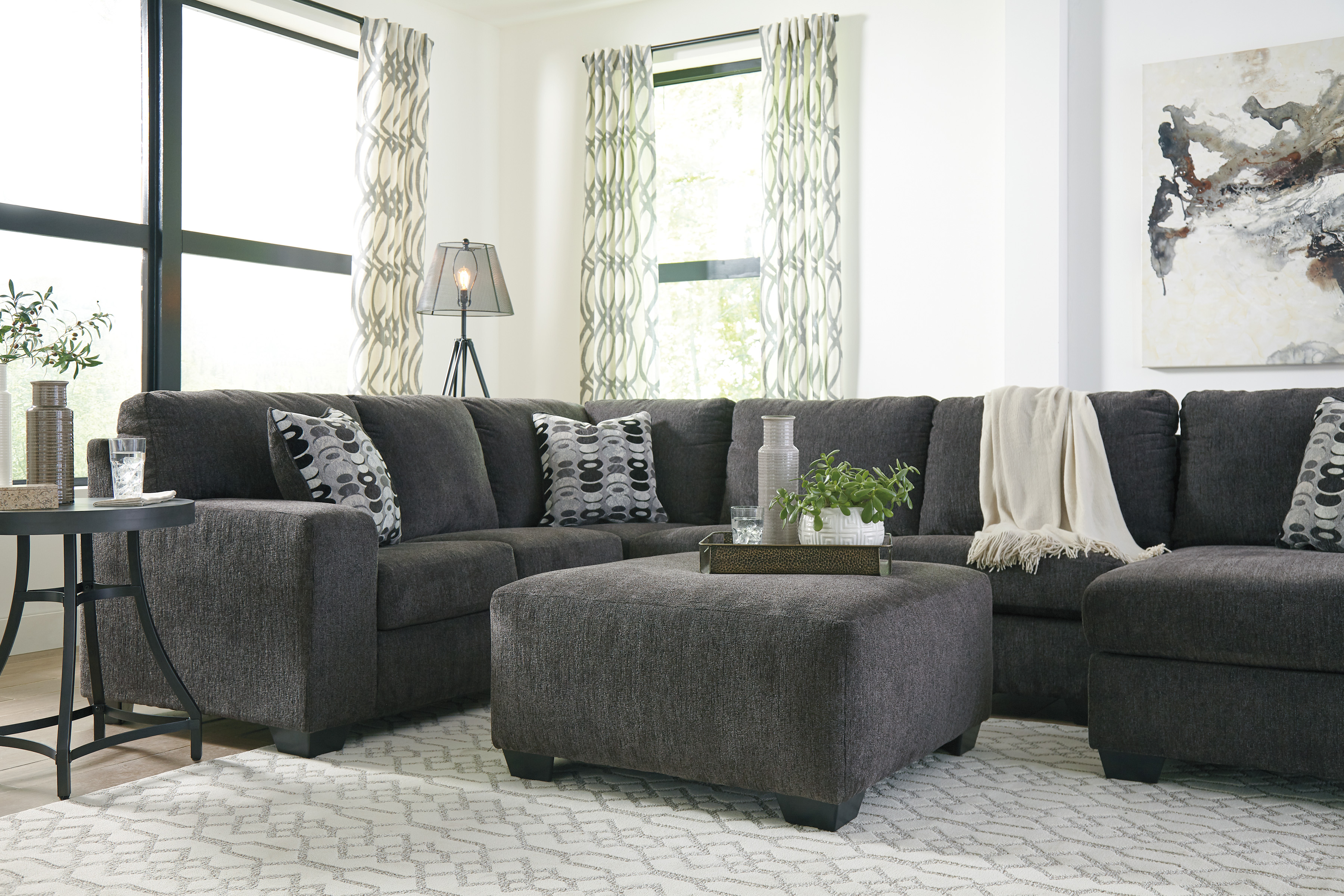 Ballinasloe Three Piece Chaise Sectional | Sofas and Sectionals