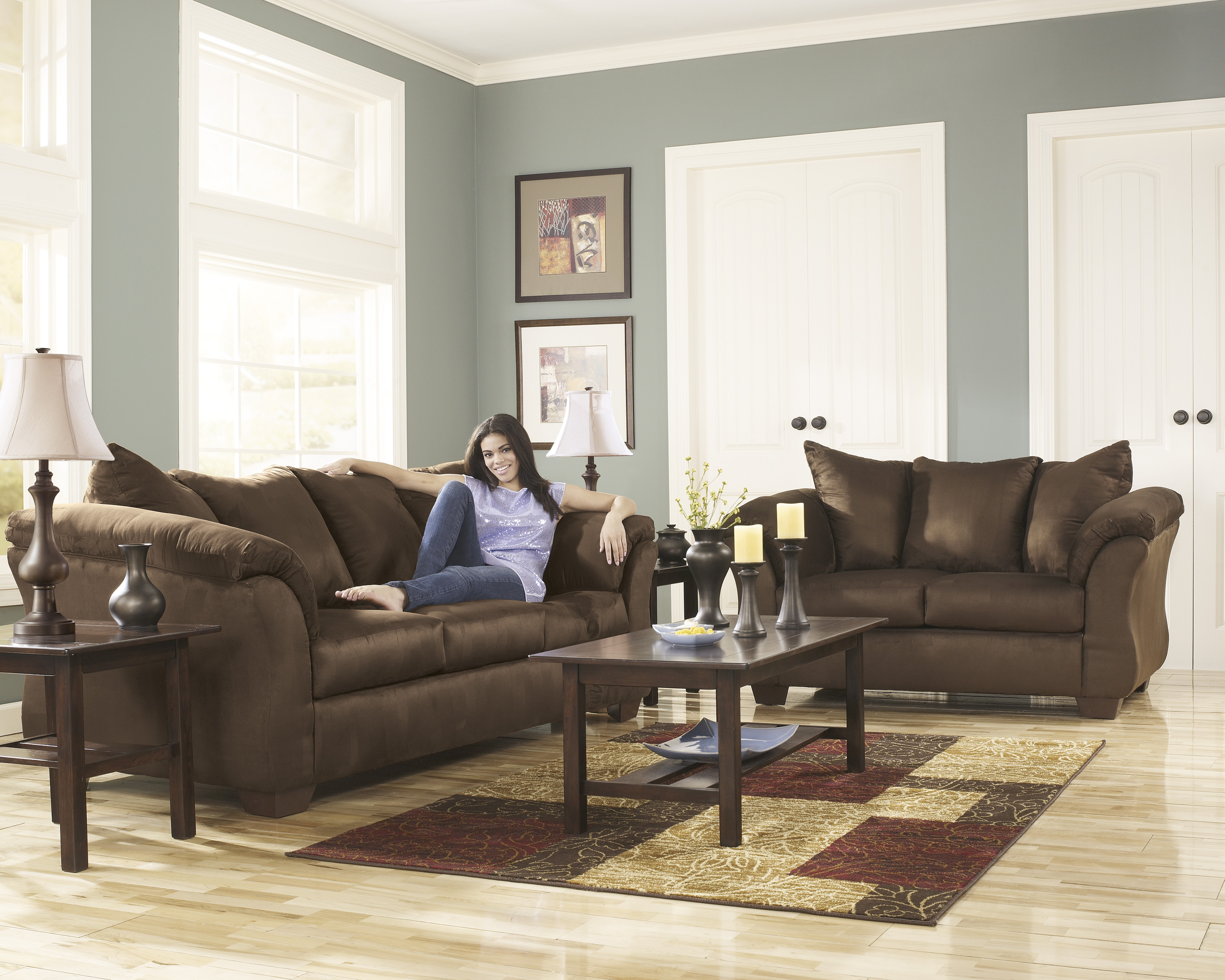 Darcy 89" Sofa in Cafe | Sofas and Sectionals