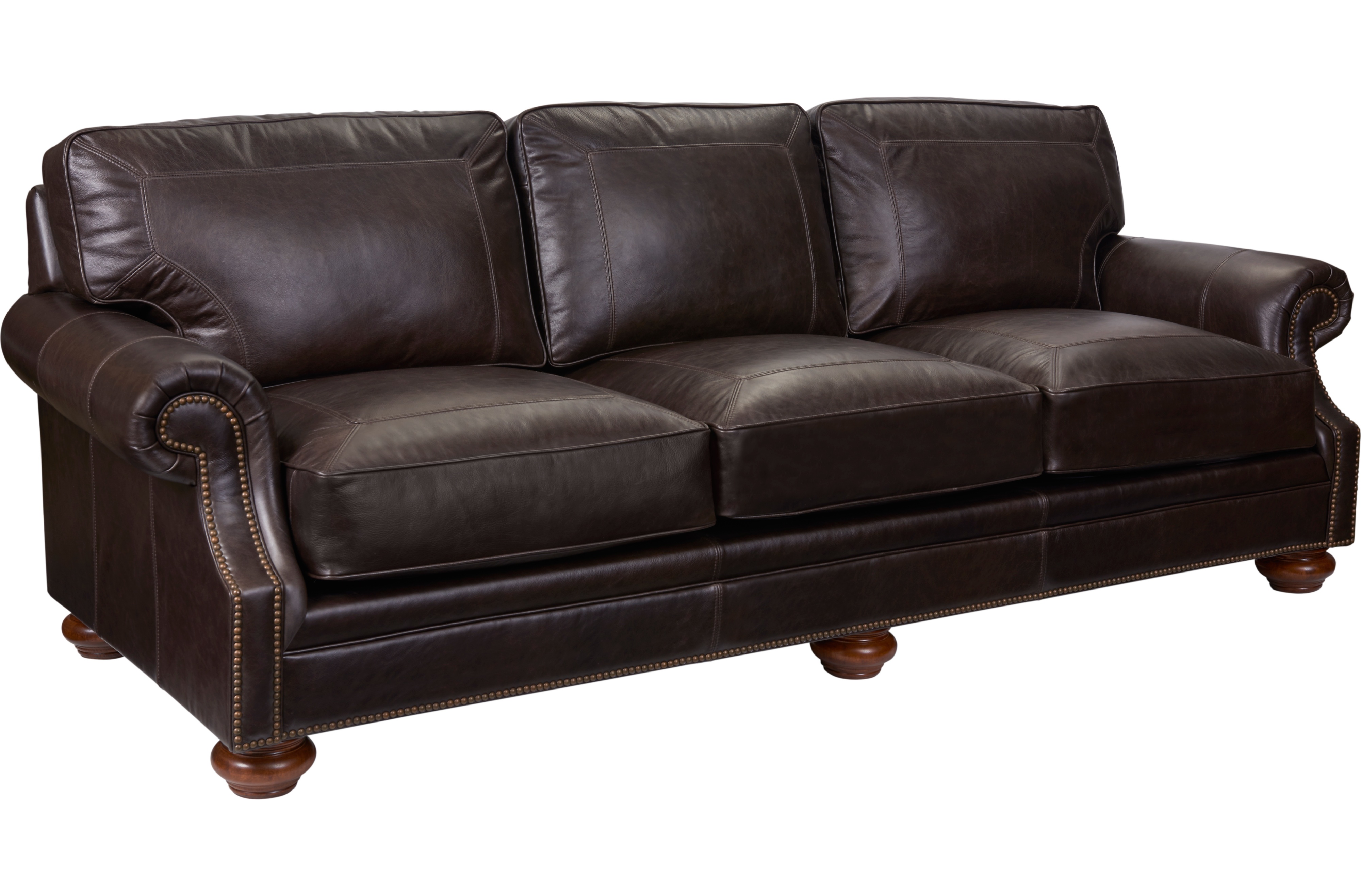Broyhill Furniture Heuer Traditional Sectional Sofa With Nailhead Trim ...