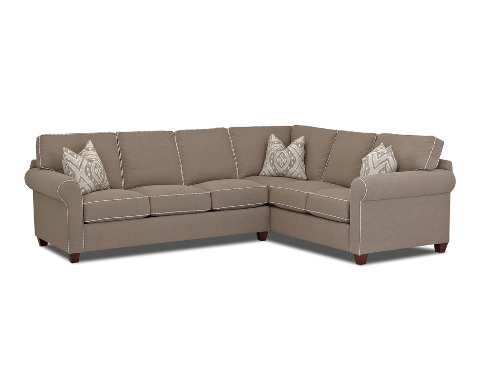 Lillington D70230 Sectional (Contrast Welt) - | Sofas and Sectionals