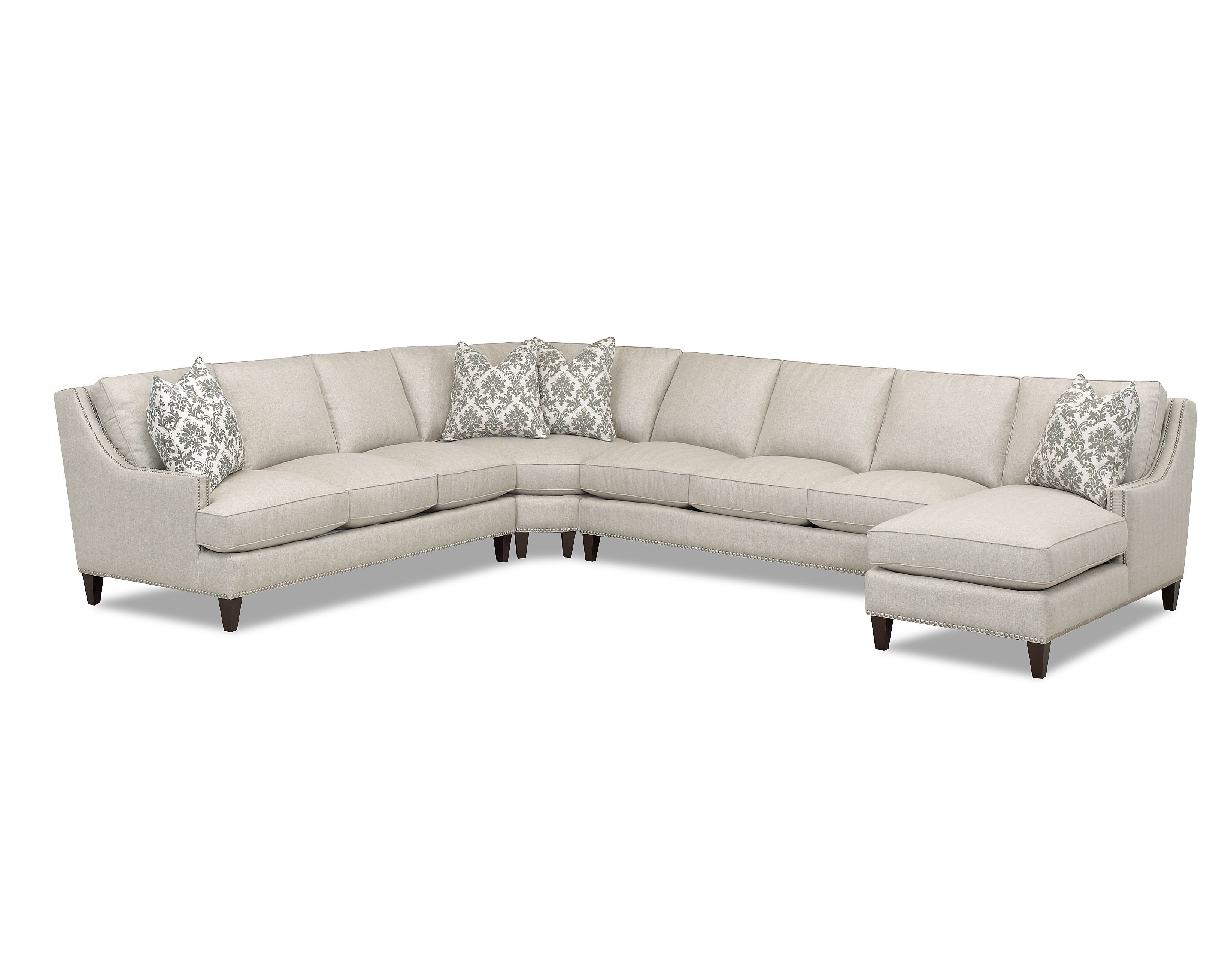Duchess D40600 Sectional w/ Nailheads | Sofas and Sectionals