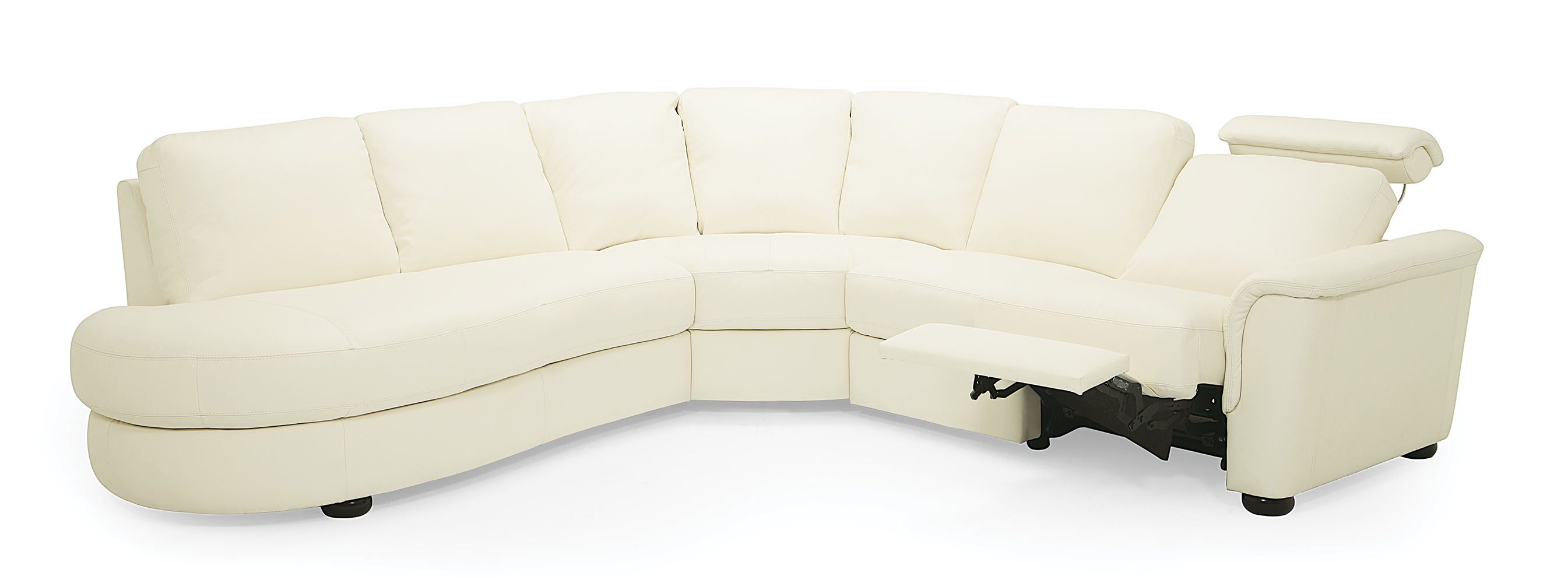Lyon Leather Reclining Sectional (Bumper Left | Sofas and Sectionals
