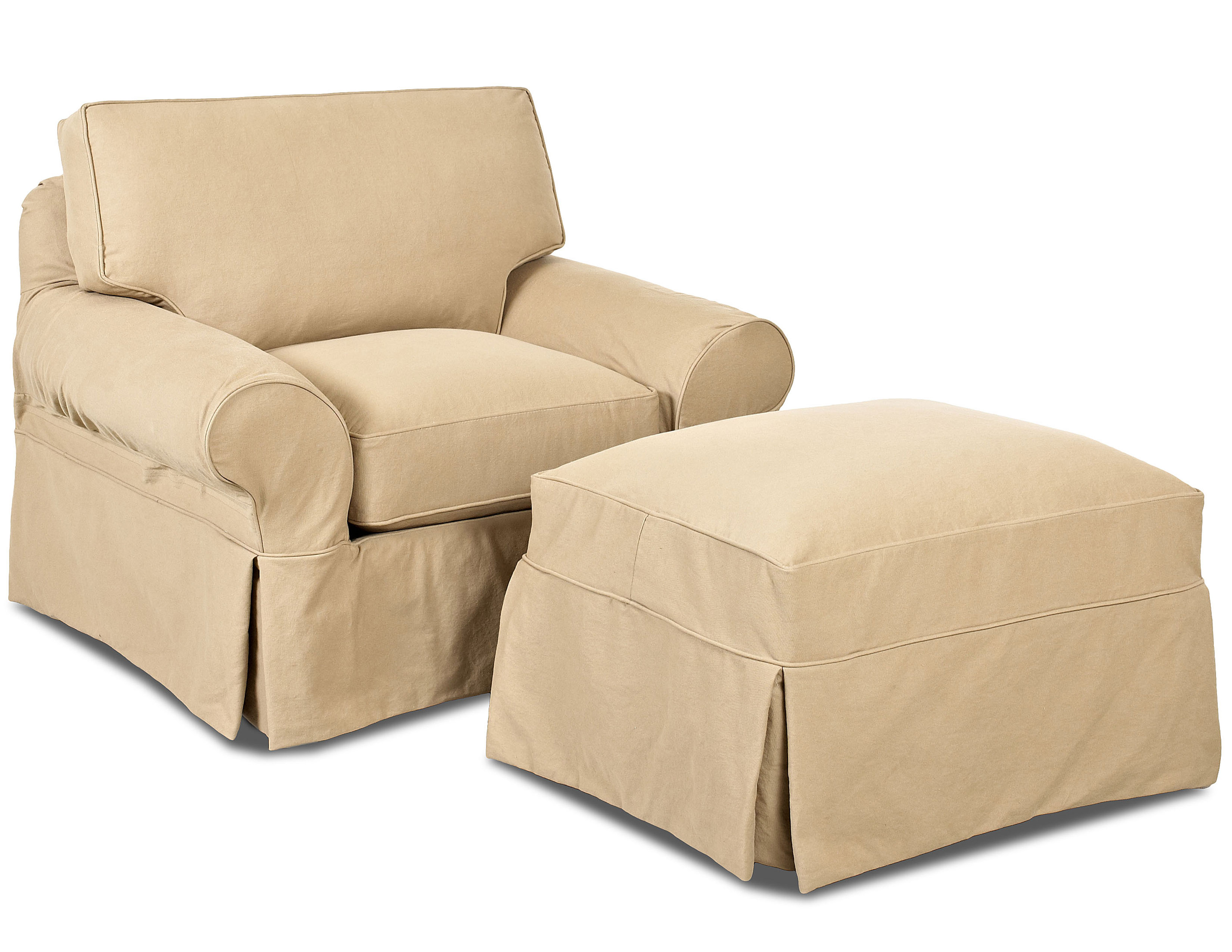 Patterns Slipcover Sofa with Down Cushions | Sofas and Sectionals