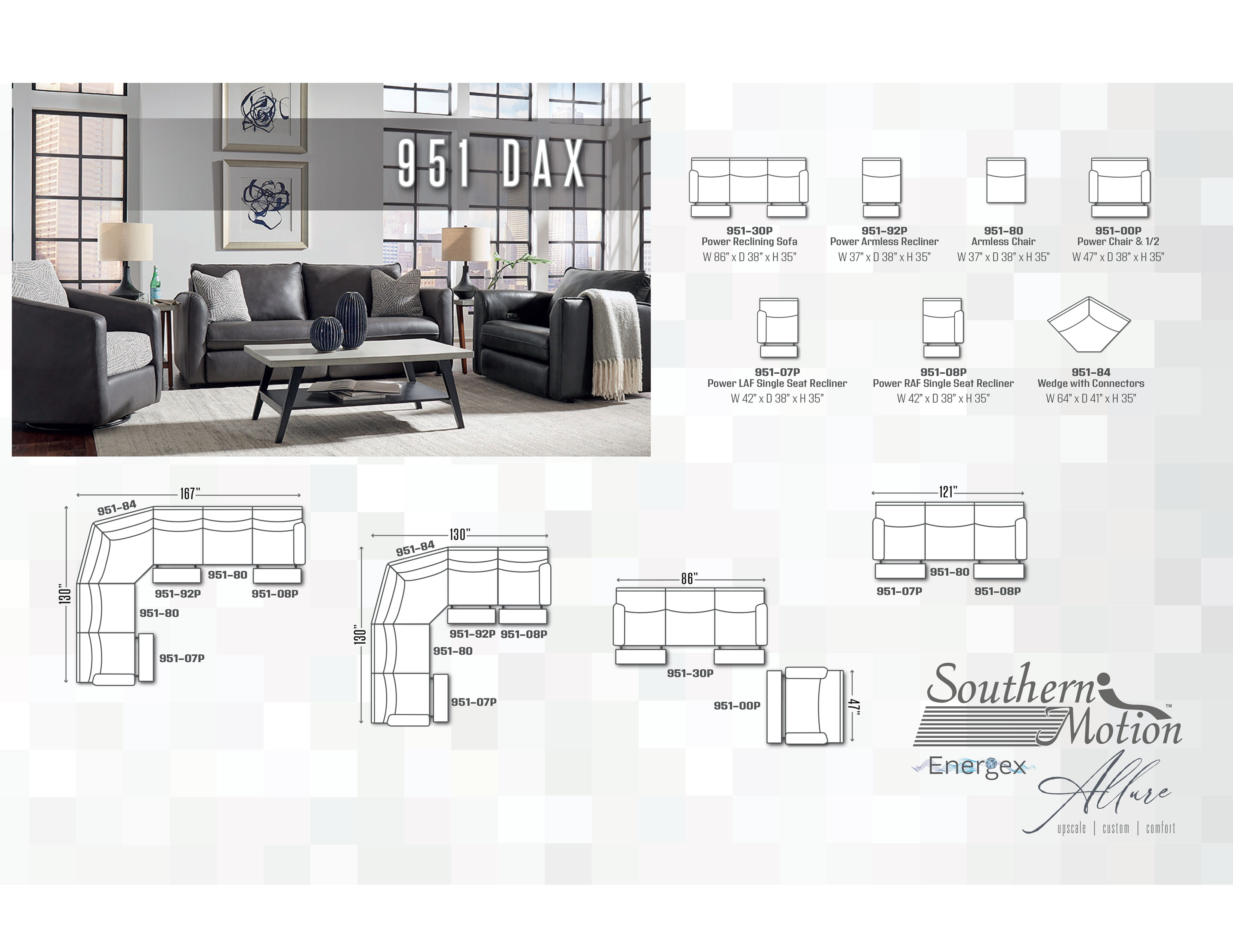 Dax Modular Power Reclining Sectional (Color Choices) | Sofas and ...